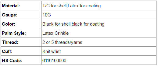 DDSAFETY Palm Coated Latex Gloves