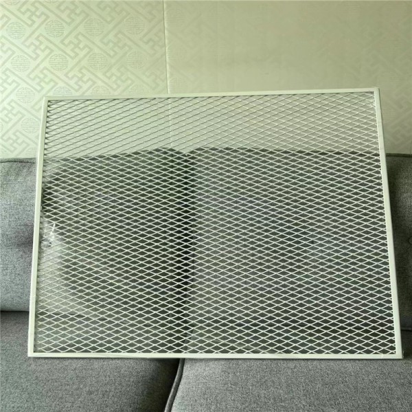 Quality 595x595mm Aluminum Metal Ceiling Lay On Screen Mesh Panel for sale