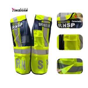 china Ready-made Apparel Direct Injection Heat-Transfer Printing Engineer Warning Vest