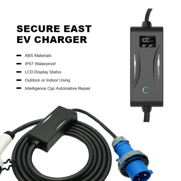 Quality Home 16A 32A Portable EV Charging Station 7kw Type 2 Charger CE Plug for sale