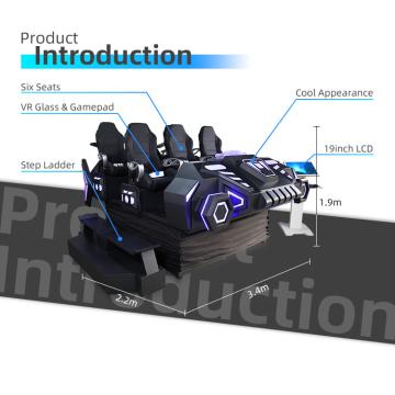 Quality 6 Players VR Arcade Simulator Immersive Vibration VR 9D Game Machine for sale