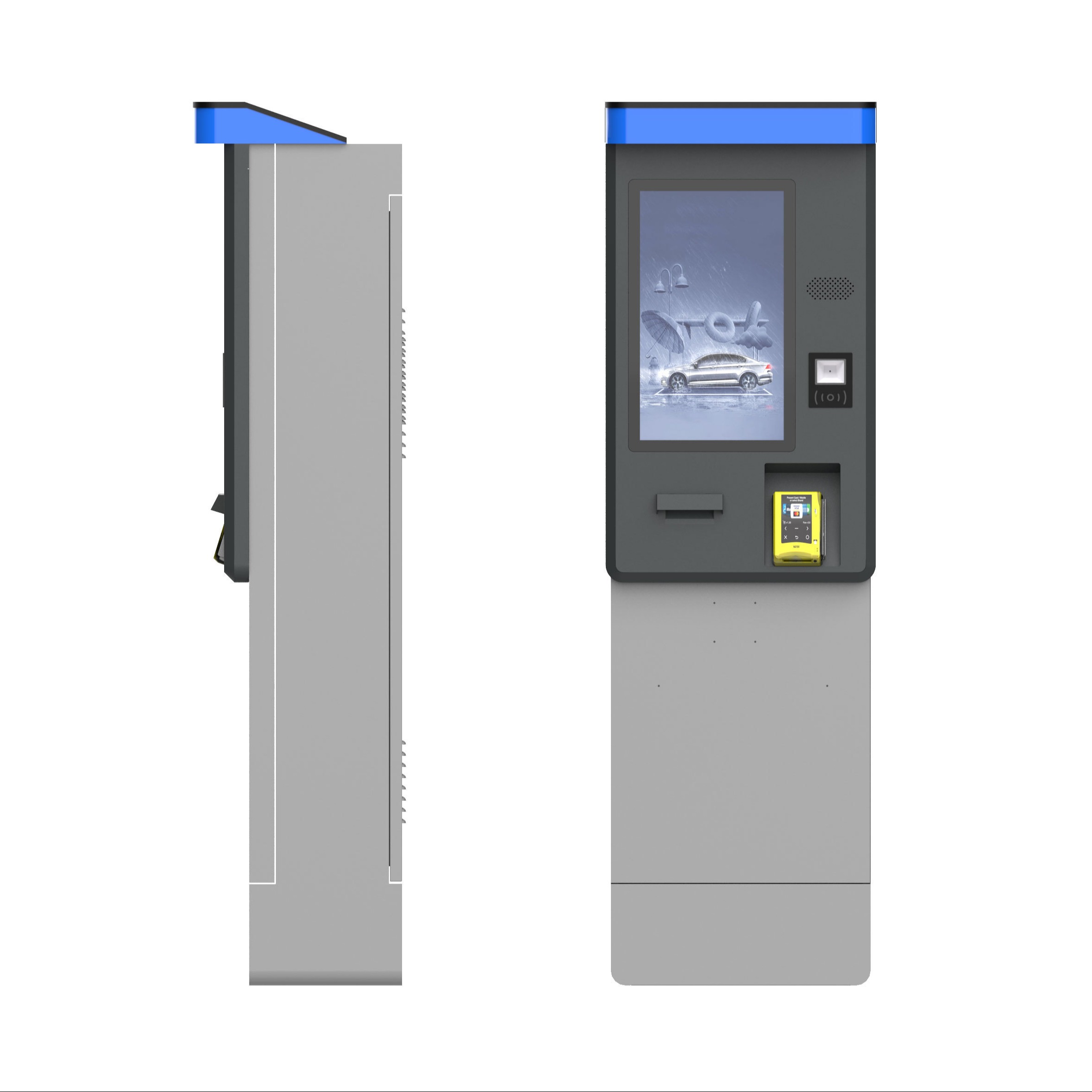 Quality Parking Payment Kiosk With 21.5 Inch High Brightness  Cash Payment Waterproof Ip65 for sale
