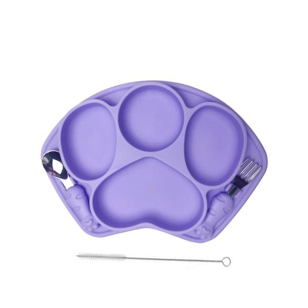 Quality Silicone Baby Bpa Free Suction Bowl Set Tableware Customized With Straw for sale