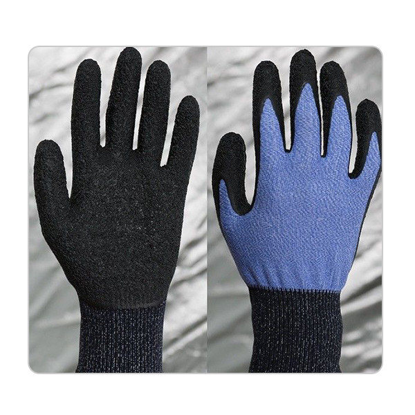 Quality Coloured Polyester Liner Gardening And Agriculture Latex Gloves for sale