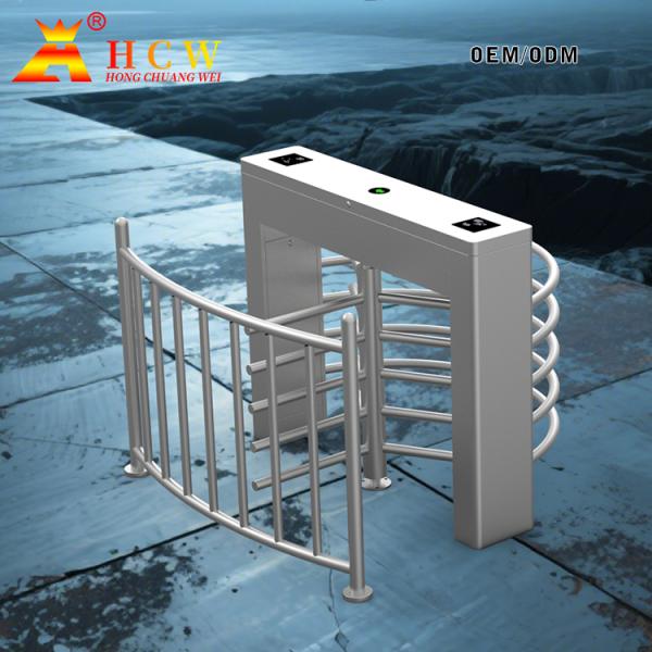 Quality 120 Degree Semi Automatic Waist Height Turnstile High Security for sale