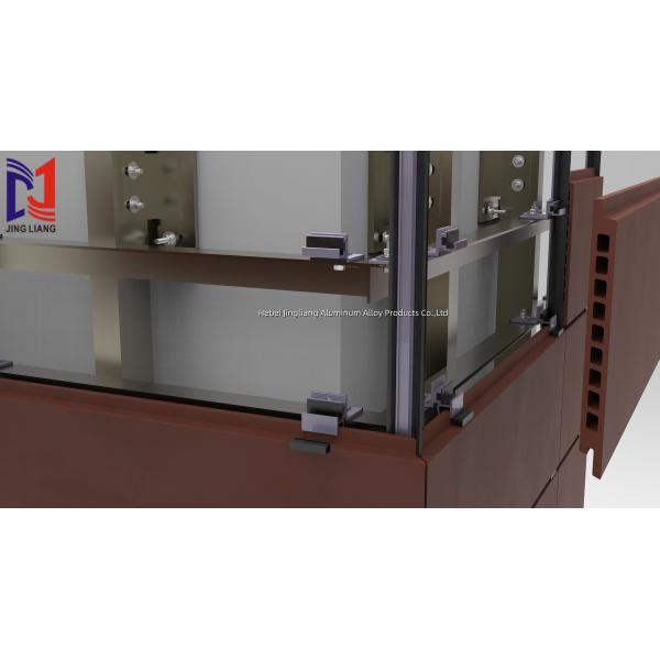 Quality 30 Mm Thickness Terracotta Facade Support System For High Performance Construction for sale