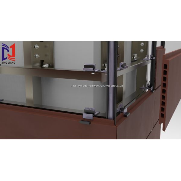 Quality Terracotta Ventilated Facade Support System For 30mm Panel with High Performance Construction for sale