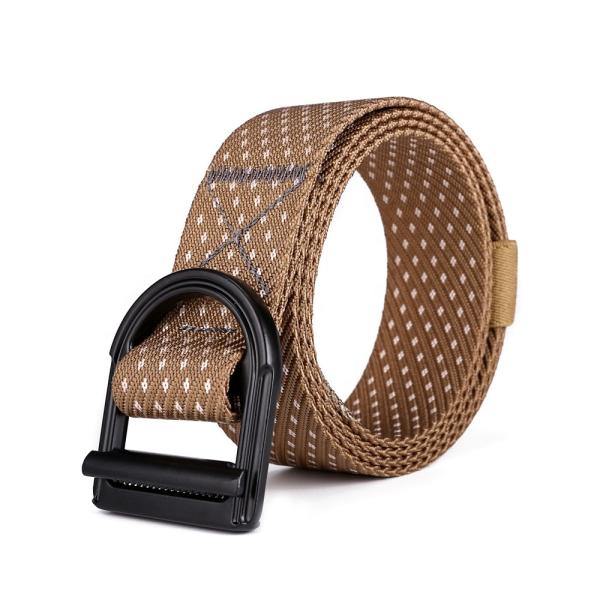 Quality D Buckle Cotton Fabric Belt 125cm Mens Nylon Web Belt Tactical for sale