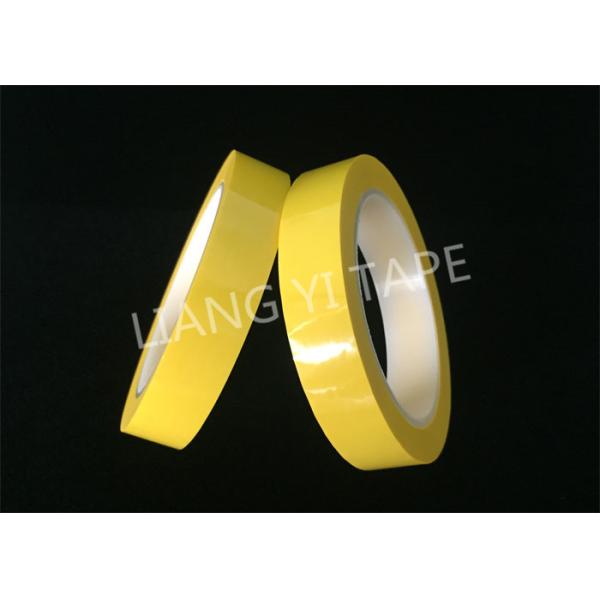 Quality SGS 66m Length Yellow Polyester Film backing Adhesive Insulation Tape for sale