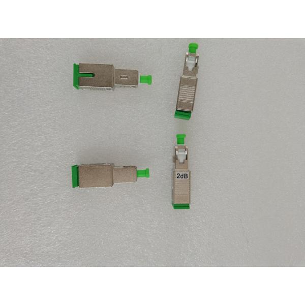 Quality SC APC Metal Fiber Optic Attenuator Male Female Fiber Attenuator for sale