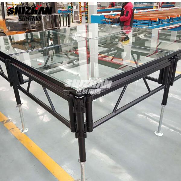Quality Collapsible Cat Walk Glass Stage Event Build Simple Complete Big Outdoor Concert Platform for sale