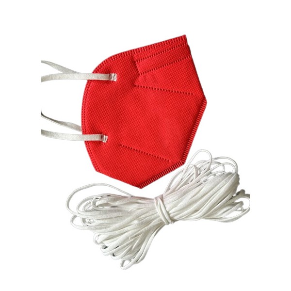Quality 3.5mm 5mm Elastic Ear Bands Polyester Spandex Flat Earloop MSDS for sale