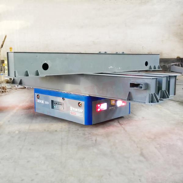 Quality Wireless 25 Tons Hydraulic Lifting Transfer Cart Automatic Charging Stepless Speed for sale