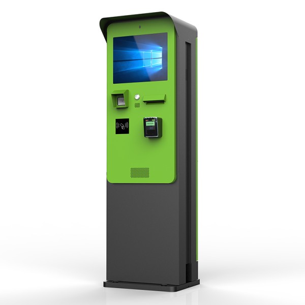 Quality LKS Outdoor Waterproof Dustproof Sunlight Visible QR Code Bank Card Cash Payment Parking Lot Kiosk for sale