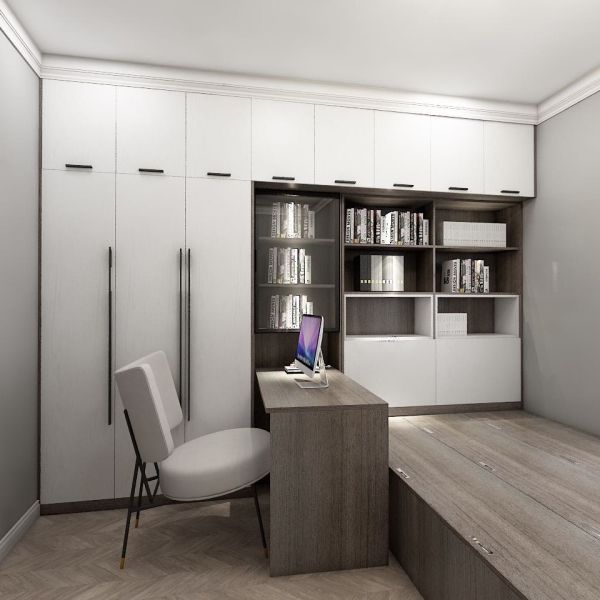 Quality Matte White​ Finish Flat Packed Swing Door Wardrobe Furniture Scratch Resistant For Bedroom for sale