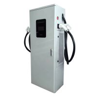Quality Floor Mounted Fast Electric Charge Car Station 60KW Double Connector DC Charging for sale