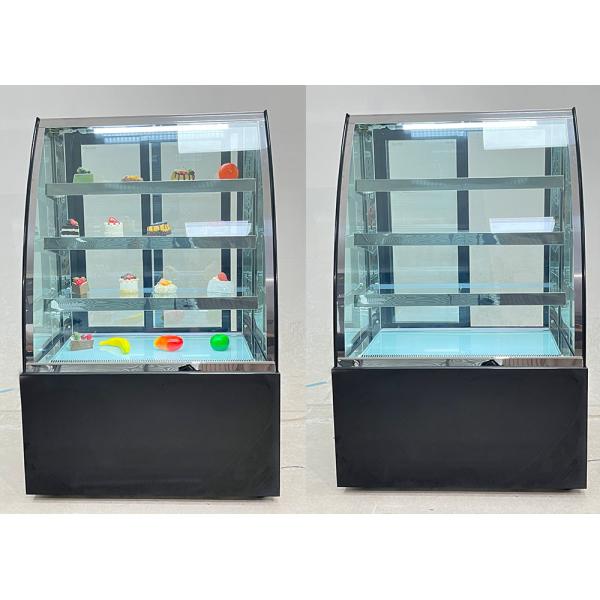 Quality R290 Black Automatic Defrost Patisserie Bakery Showcase Width 1200mm for sale