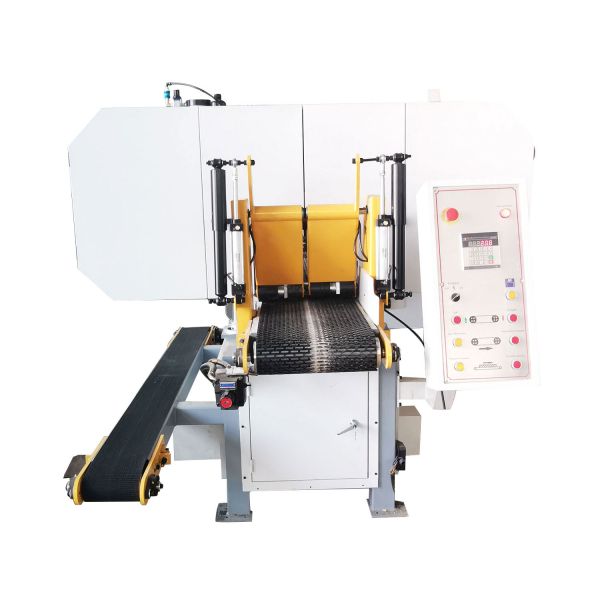 Quality 11KW-22KW Main Motor Power MJ400 Wood Cutting Horizontal Band Saw Machine with Wheels for sale