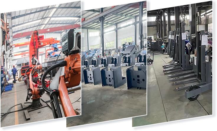 Manufacturer 1000-1500kg 3m Full Electric Stacker Reach Fork Truck Walkie Stacker China Battery Pallet Stacker Electric Forklift