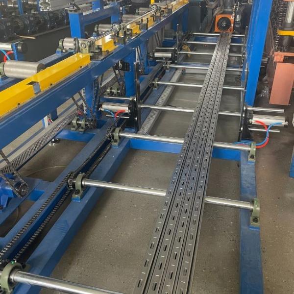 Quality Hydraulic Cutting Solar Strut Channel Roll Forming Machine 16 Stations 10-15m for sale