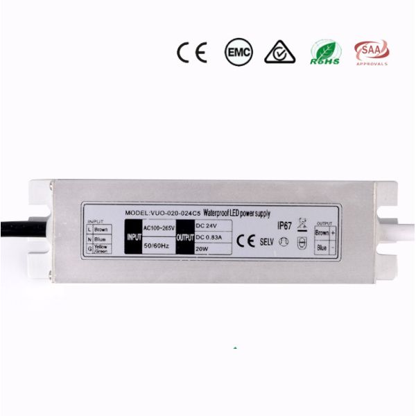 Quality Slimline Ultralight CV LED Driver AC TO DC 24V Multipurpose Durable for sale