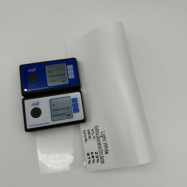 Quality Light White Solar Control Window Film 2 mil 95.9% UVR for sale