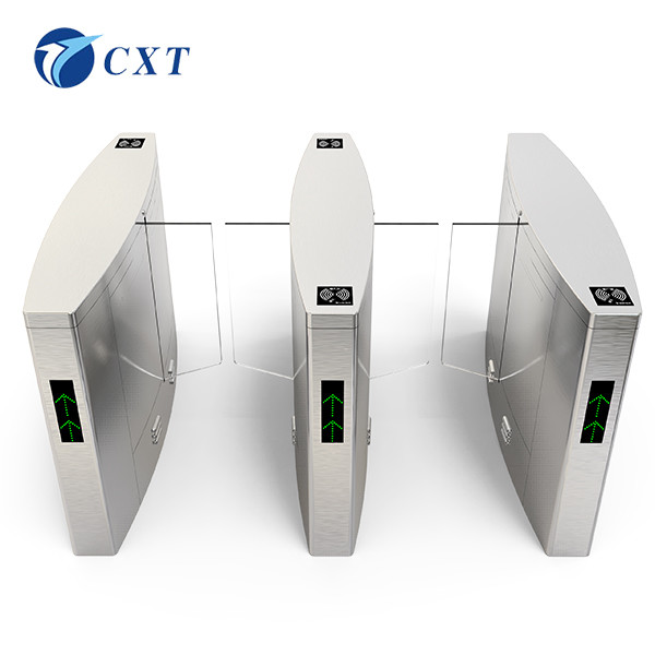 Quality RFID Glass Swing Turnstile 201 Stainless Steel With Single Channel 510H- for sale