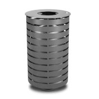 Quality Garden Street Furnitures D450mm H850mm Metal Waste Container for sale