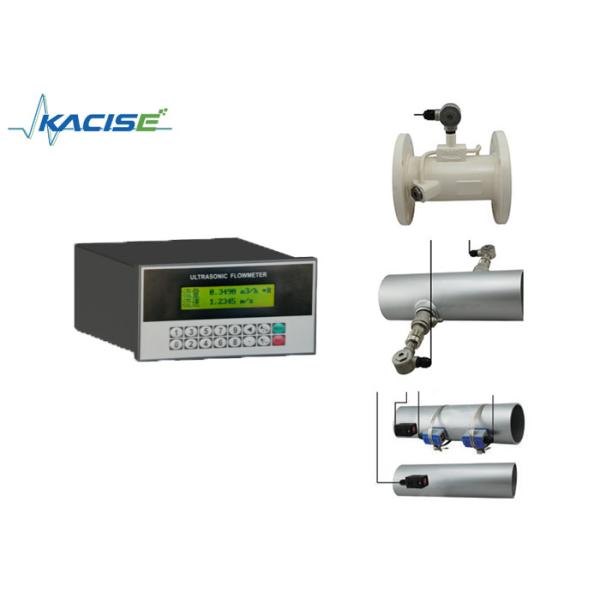 Quality Panel Mounted Ultrasonic Flow Meter with Double Power Supply RS485 Communication for sale