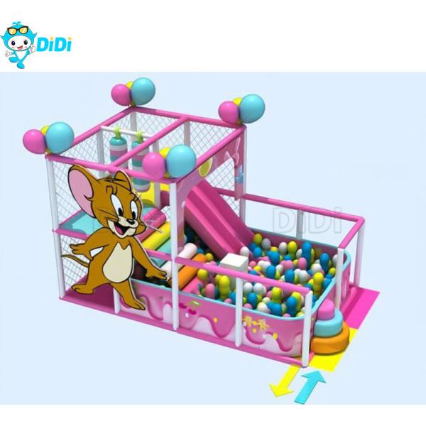 Quality Kids Soft Play Indoor Playground Pink Color for sale