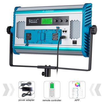 Quality 180W RGB LED Video Light A-2200C RGBW LED Studio Light Panel for sale