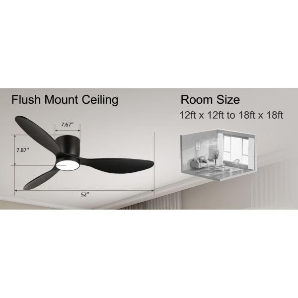 Quality White Black Gold 52 Ceiling Fan With Energy Saving Function for sale