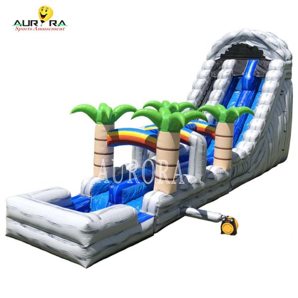 Quality Grayish Blue PVC Inflatable Tunnel Slide For Adventure Seekers for sale