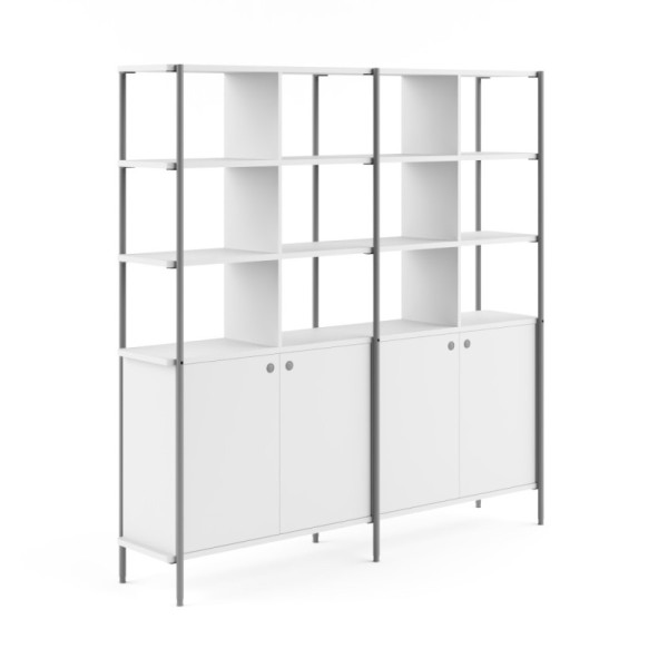 Quality FLEX Multifunction Office Divider Cabinet 4 Spacious Compartments Modern Style for sale