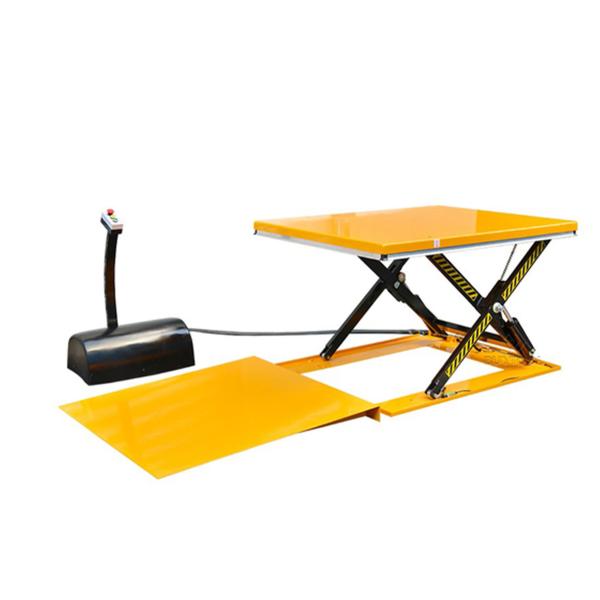 Quality 85mm 48 X 48 Low Profile Lift Table For Pallets Platform With Hydraulic Pump for sale