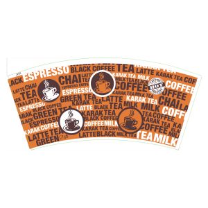 Quality Food Grade Paper Cup Fans PE Coated With Flexo Offset Printing for sale