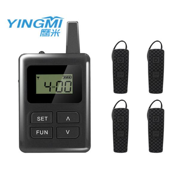 Quality black color Portable Tour Guide System communication system for travel group for sale