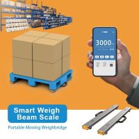 Quality Bluetooth Portable Pallet Beam Scale with 3.7v2500mAh Battery and 1% Composite Deviation for 1500kg Weighing for sale