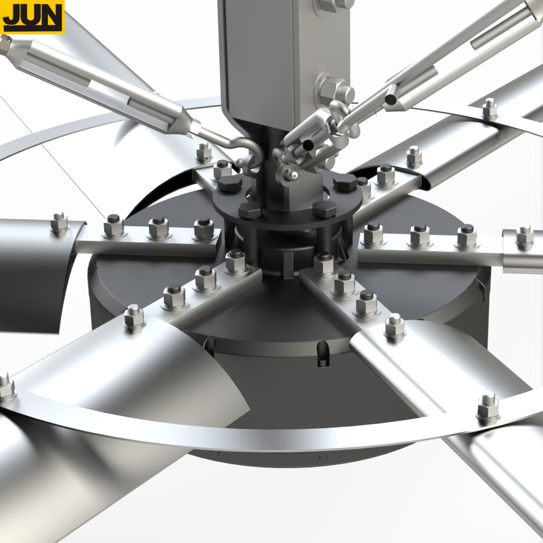 Quality Natural Breeze System with Large Industrial HVLS Ceiling Fan for sale
