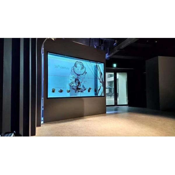 Quality 46 49 55 65 Inch Transparent LCD Screen 4k 2x2 Video Wall Customized Size for sale