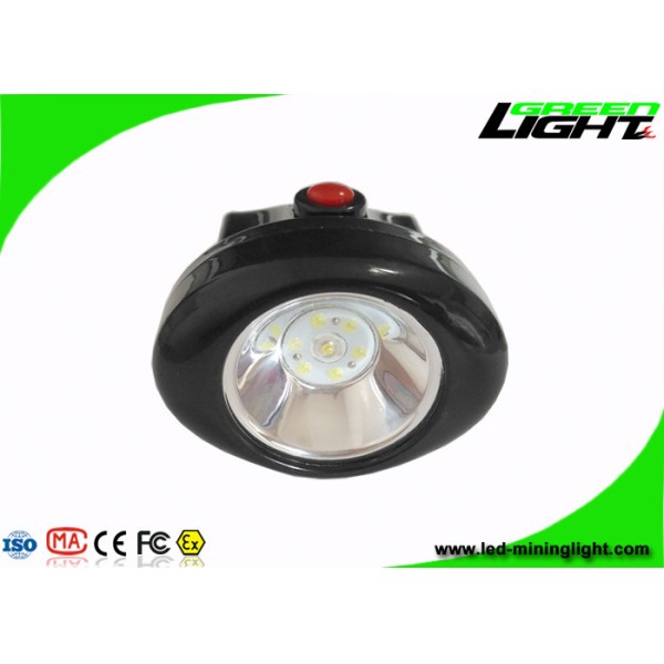 Quality IP67 450mA 10000 Lux Lminers Cap Lamp 2.8Ah Battery Plug - In Charging Way for sale
