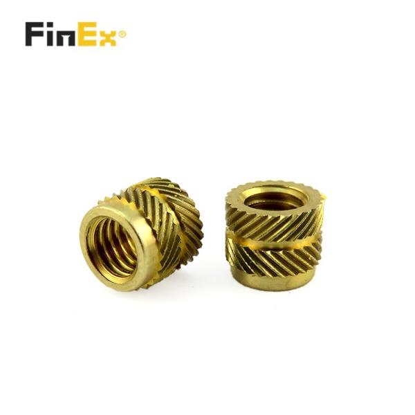 Quality OEM Knurled Brass Insert Embedded Nut For Plastic Injection Moulding for sale