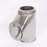Quality Double Insulated Flue , Triple Insulated Wood Stove Pipe Ventilation Purpose for sale