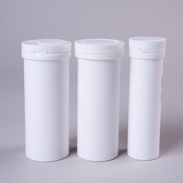 Quality PP Base Material Multivitamin Vitamin C Private Label Effervescent Tablet Cube Bottle for sale