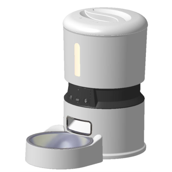 Quality Battery Powered Wifi Dog Food Dispenser Bluetooth Pet Feeder 1.69kg for sale