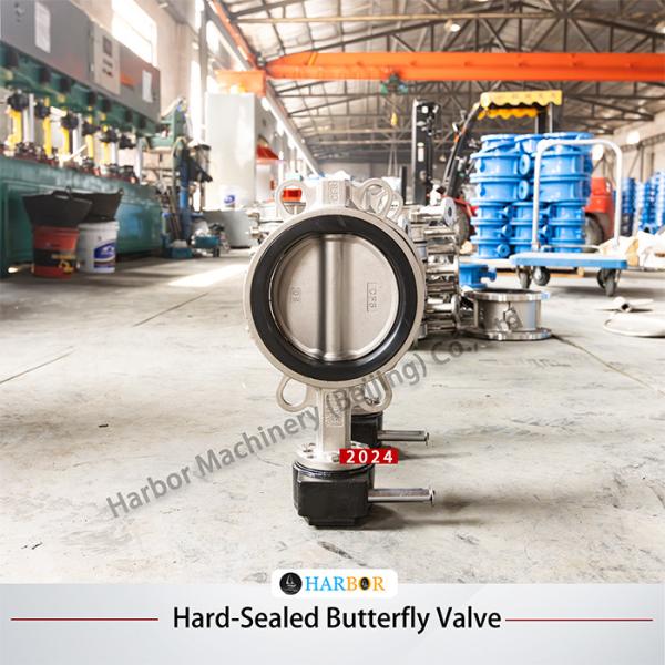 Quality NBR EPDM Soft Seal 304 Stainless Steel Manual Turbine Handle Butterfly Valve for sale