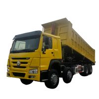 Quality Used HOWO 8*4 Heavy-duty Dump Truck Tipper Truck Dumper 12.00R20 18PR in LHD for sale