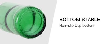 Factory Price 200 Ml 330 Ml Green Soad Unique Beer Bottle with Crown Lid