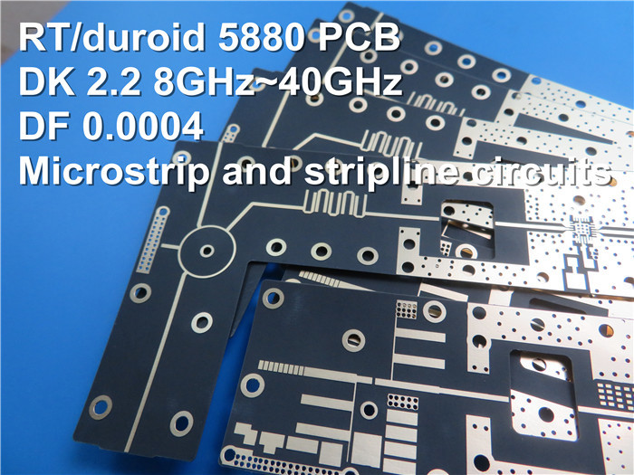 Quality RT/Duroid 5880 10mil 0.254mm Rogers High Frequency PCB for Microstrip and for sale