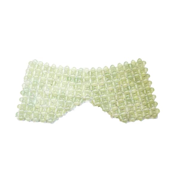 Quality 100% Natural Jade Stone Handmade Massage Eye Cover for Cooling and Soothing Tired Eyes for sale